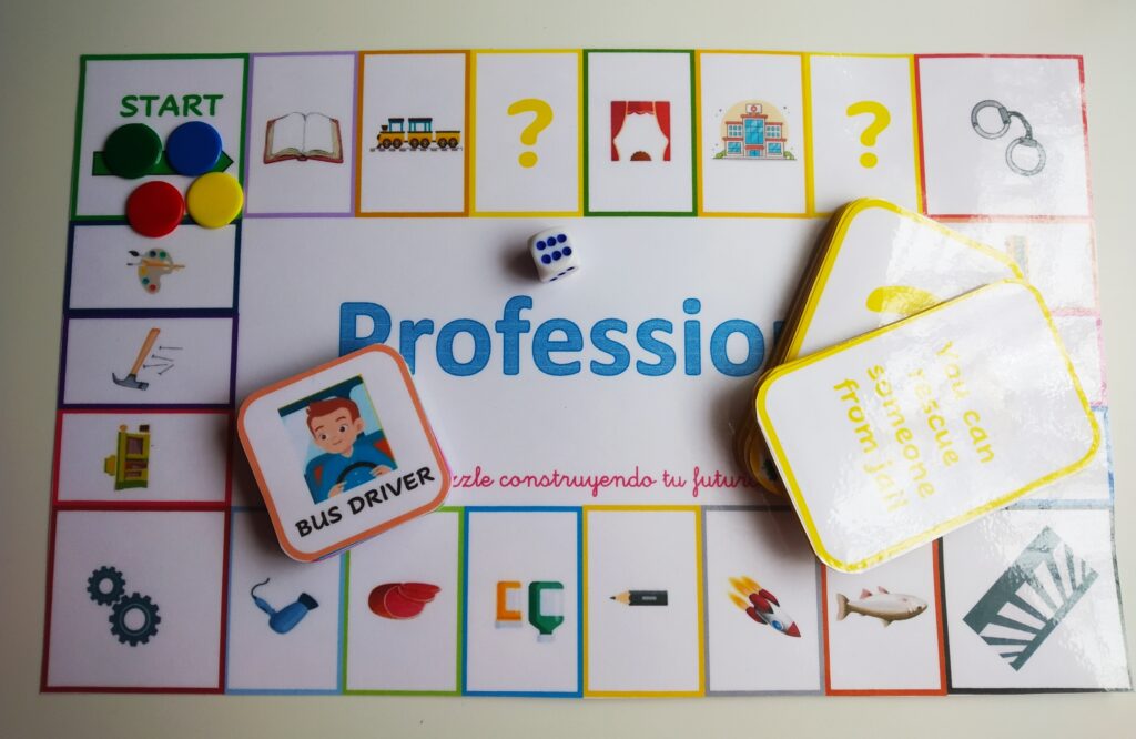 Juego profesiones en inglés - Gabinete educativo